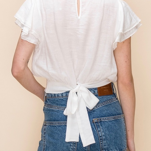 FAVLUX | Tops | Gorgeous Cream Colored Tieback Crop Top | Poshmark